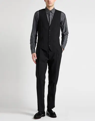 Dolce & Gabbana Suit Charcoal Size Virgin Wool, Elastane - Black