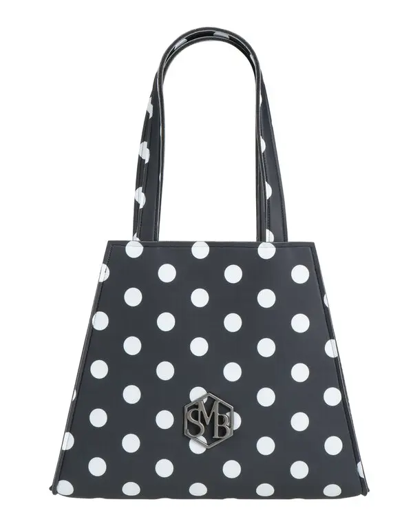 Save My Bag Polka-dot Scuba Shopper Bag - Black