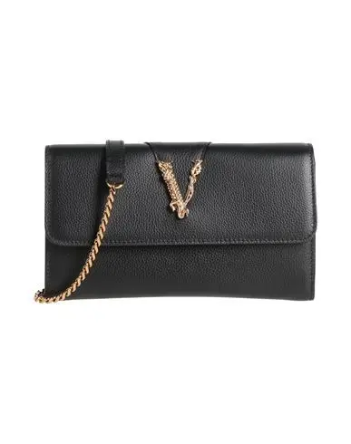 Versace Calfskin Cross-body Bag - Black