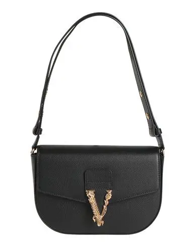 Versace Cross Body Bag In Dark Calfskin - Black - 24% Off