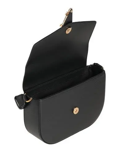 Versace Cross Body Bag In Dark Calfskin - Black