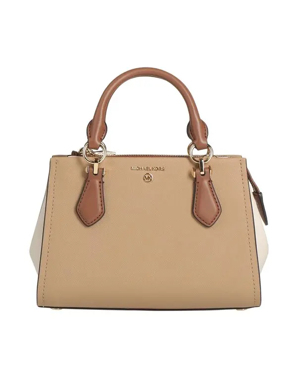 Michael Kors Textured Leather Tote Handbag - Beige
