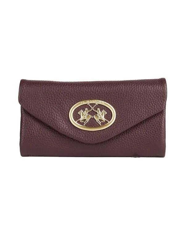 LA MARTINA Wallet Burgundy Leather