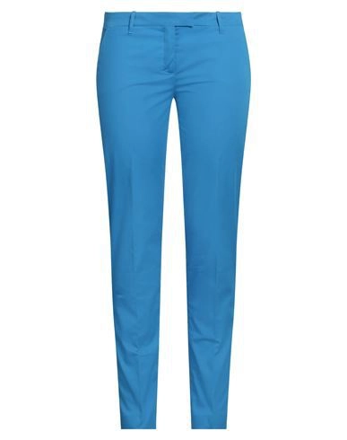 TRUSSARDI Tapered Solid Cotton-elastane Pants - Azure
