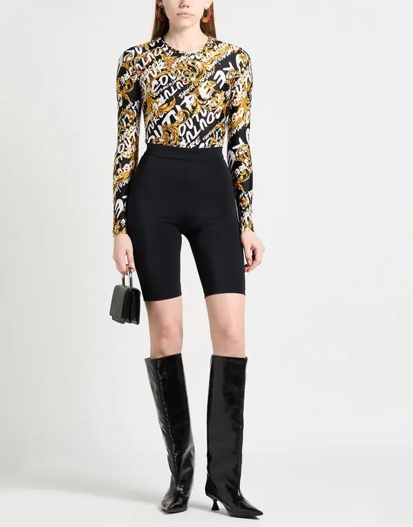 Versace Bodysuit In Polyamide And Elastane - Black