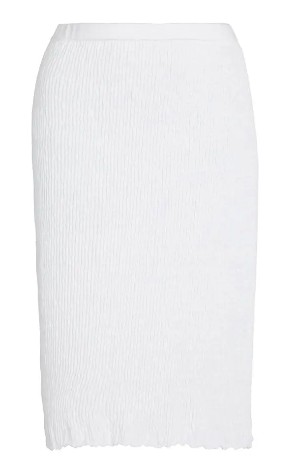 FERRAGAMO Linen-blend Pencil Skirt