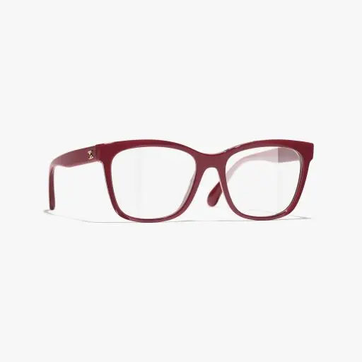 Chanel Square Eyeglasses - Red