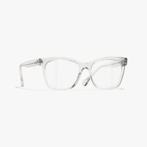 Chanel Square Eyeglasses - Transparent Gray