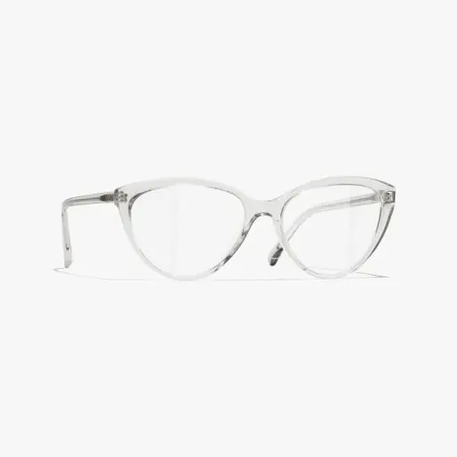Chanel Cat Eye Eyeglasses - Transparent Gray