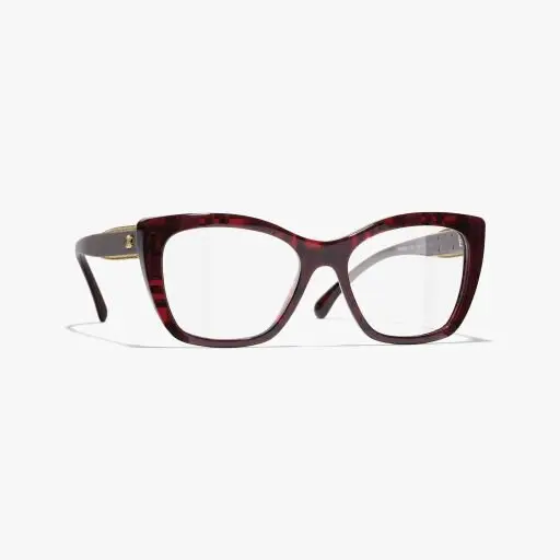 Chanel Cat Eye Eyeglasses - Red