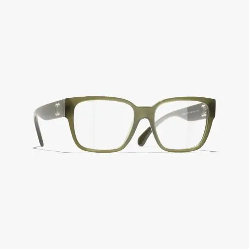 Chanel Square Eyeglasses - Khaki