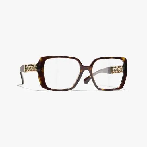 Chanel Square Eyeglasses - Dark Tortoise
