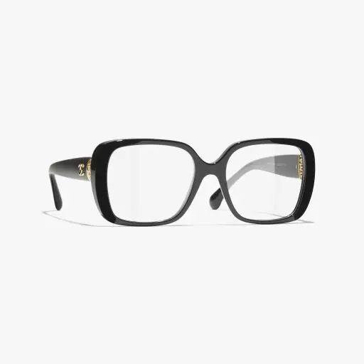 Chanel Square Eyeglasses - Black