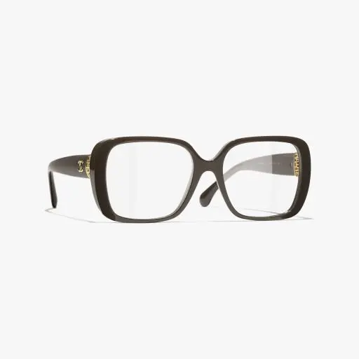 Chanel Square Eyeglasses - Dark Taupe