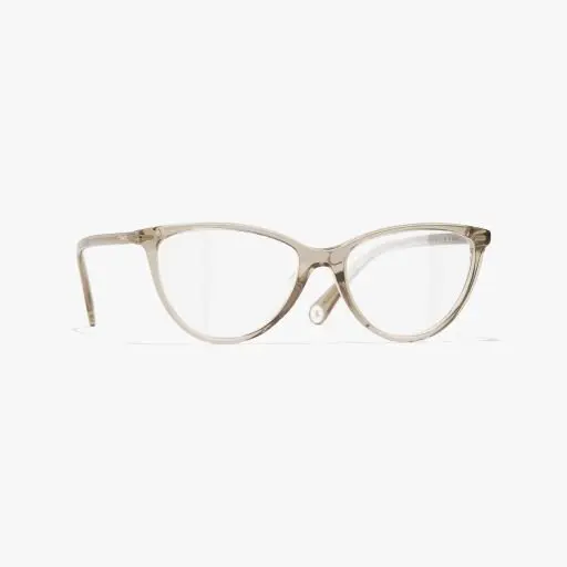Chanel Cat Eye Eyeglasses - Taupe