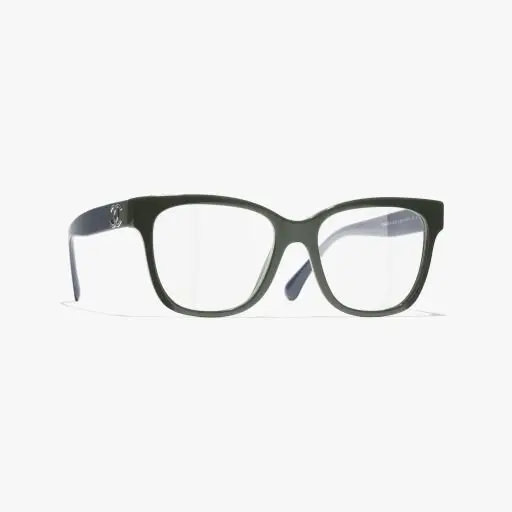 Chanel Square Eyeglasses - Green & Blue