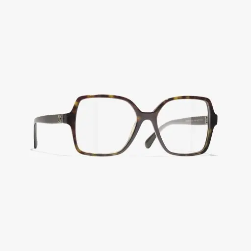 Chanel Square Eyeglasses - Tortoise & Brown