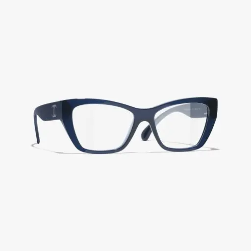 Chanel Cat Eye Eyeglasses - Peacock Blue