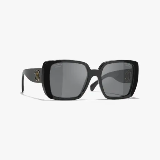 Chanel Square Sunglasses - Black