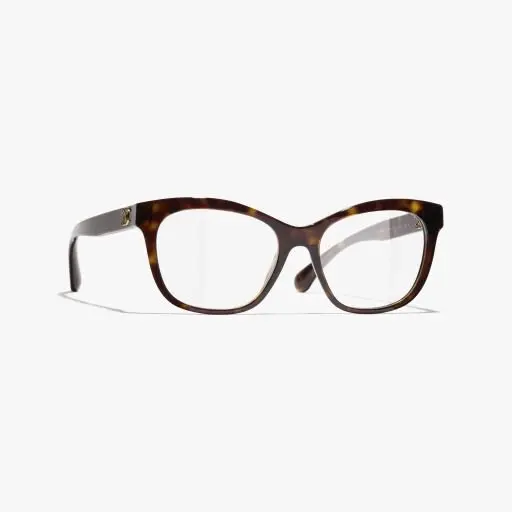 Chanel Square Eyeglasses - Dark Tortoise