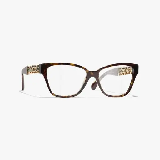 Chanel Cat Eye Eyeglasses - Dark Tortoise