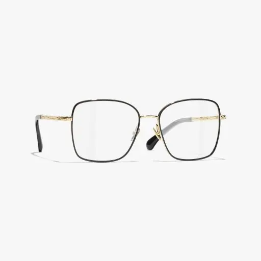 Chanel Square Eyeglasses - Light Gold