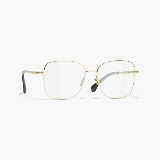 Chanel Square Eyeglasses - Light Gold