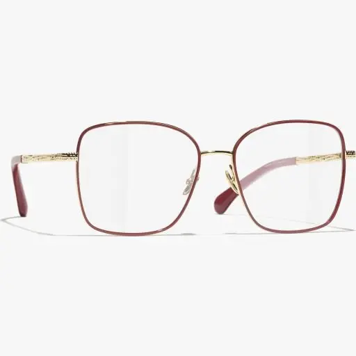 Chanel Square Eyeglasses - Light Gold