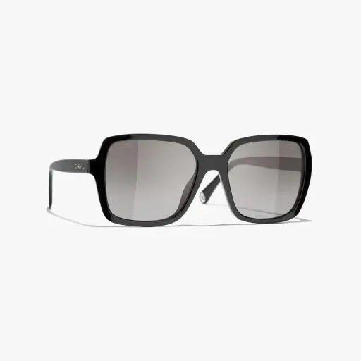 Chanel Square Sunglasses - Black
