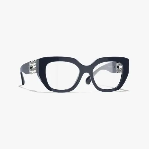 Chanel Cat Eye Eyeglasses - Blue Vendome