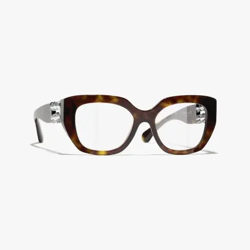 Chanel Cat Eye Eyeglasses - Dark Tortoise