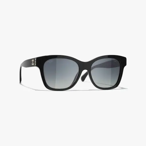 Chanel Square Sunglasses - Black