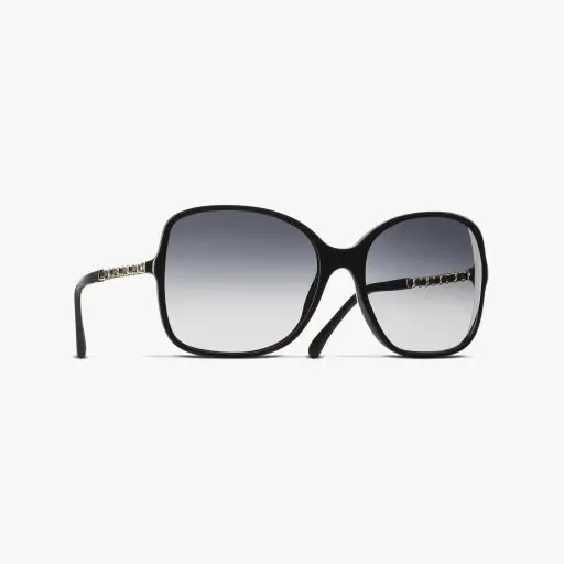 Chanel Square Sunglasses - Black