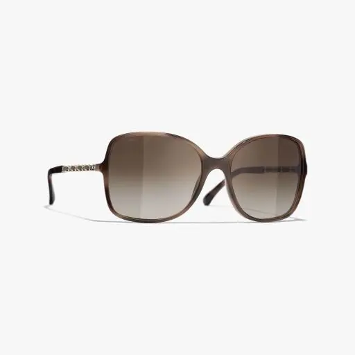 Chanel Square Sunglasses - Tortoise