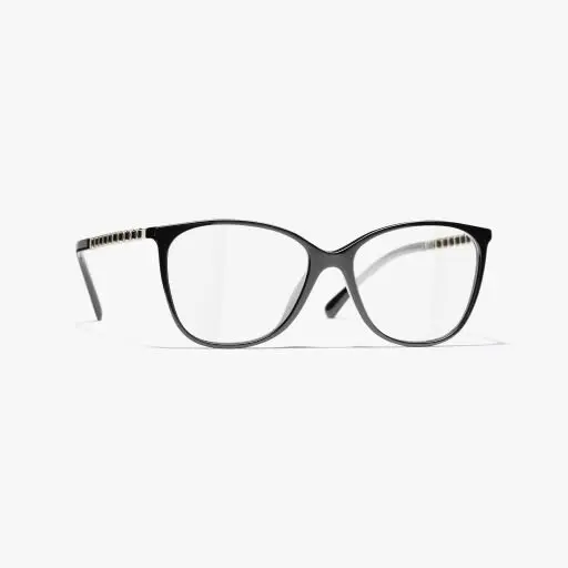 Chanel Square Eyeglasses - Black