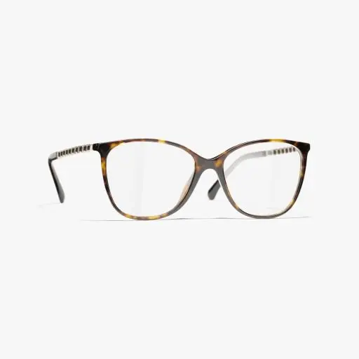 Chanel Square Eyeglasses - Dark Tortoise