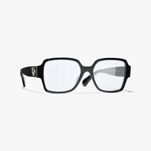 Chanel Square Eyeglasses - Black