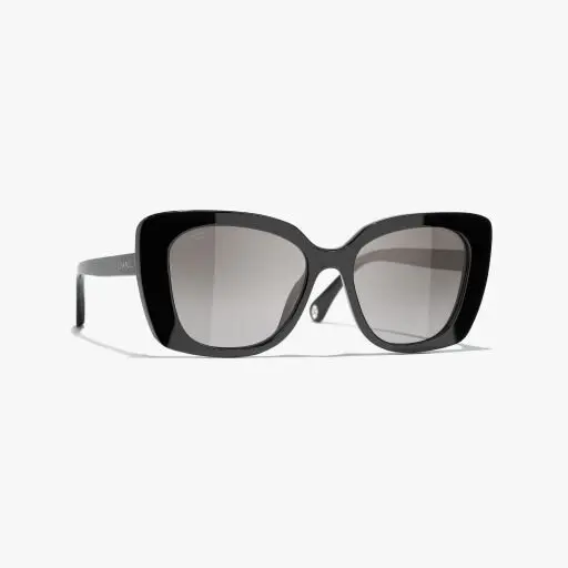 Chanel Rectangle Sunglasses - Black