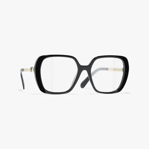 Chanel Square Eyeglasses - Black