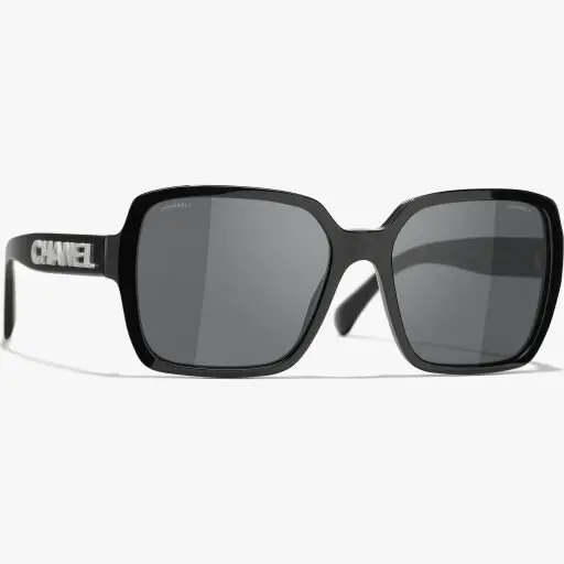 Chanel Square Frame Sunglasses - Black