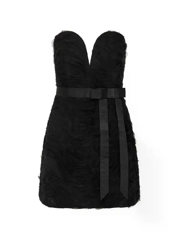Rebecca Vallance Willow Mini Dress - Black