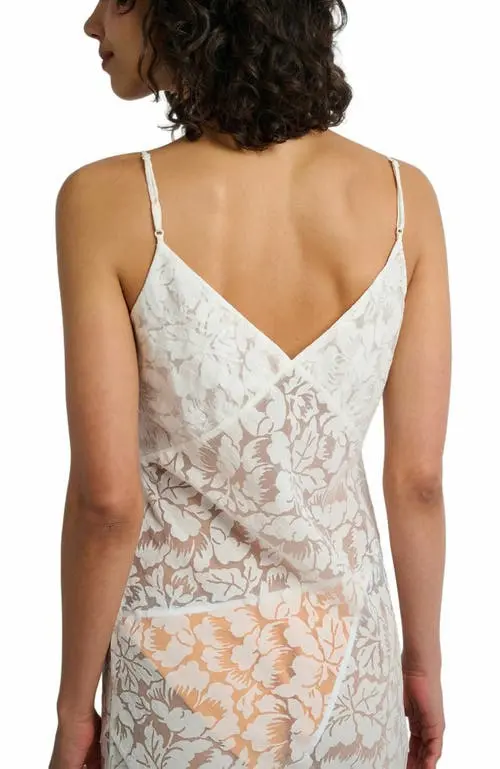 Onia Floral Burnout Slip Dress
