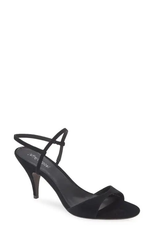 Jeffrey Campbell Calla Slingback Sandals - Black Suede