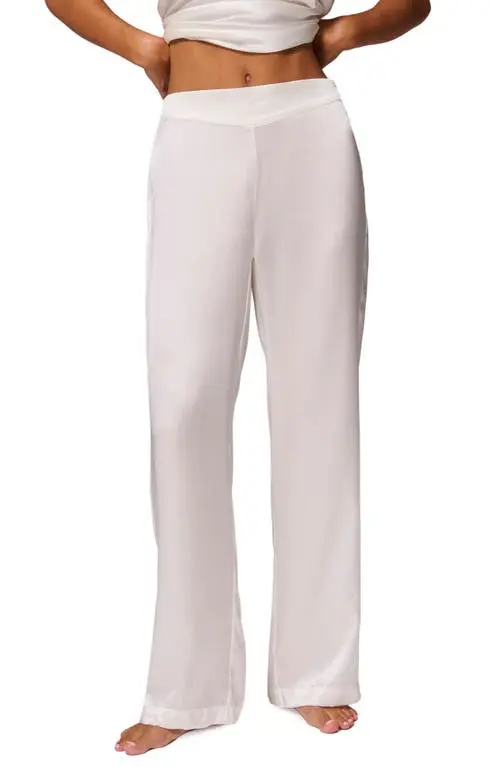Simone Perele Love Me Silk Lounge Pants - Ivory
