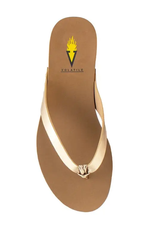 VOLATILE Reishi Platform Flip Flop