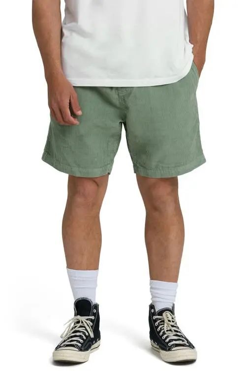 BILLABONG Larry Layback Cotton Corduroy Shorts - Moss