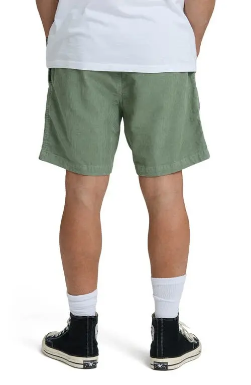 BILLABONG Larry Layback Cotton Corduroy Shorts - Moss