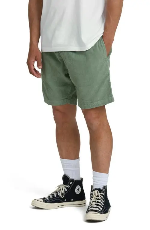 BILLABONG Larry Layback Cotton Corduroy Shorts - Moss