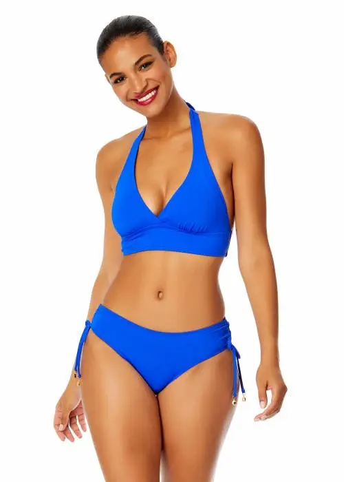 ANNE COLE Halter Bikini Top - Royal Blue