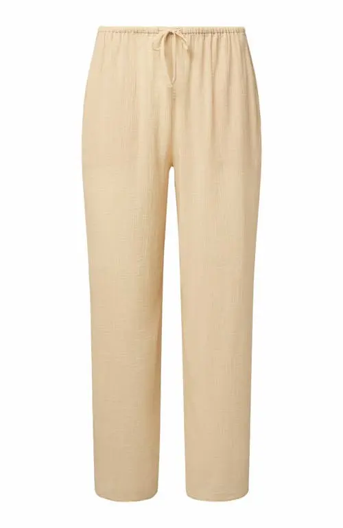 Onia Crinkle Gauze Drawstring Pant - Sandshell
